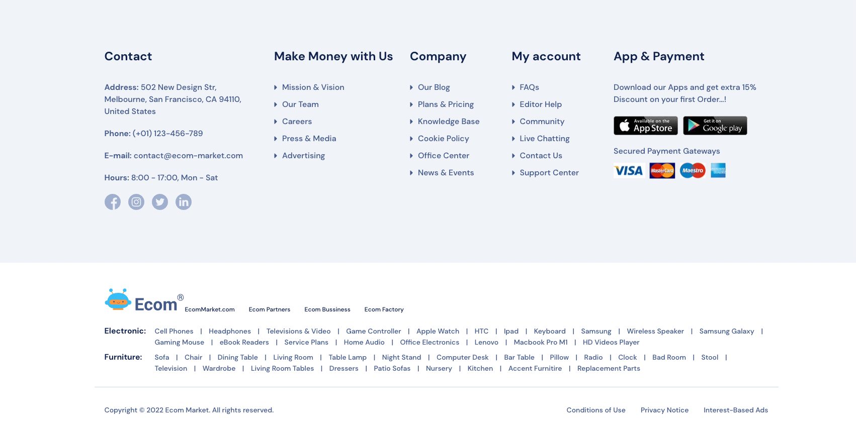 3. Footer - Global Sections - Ecom Theme