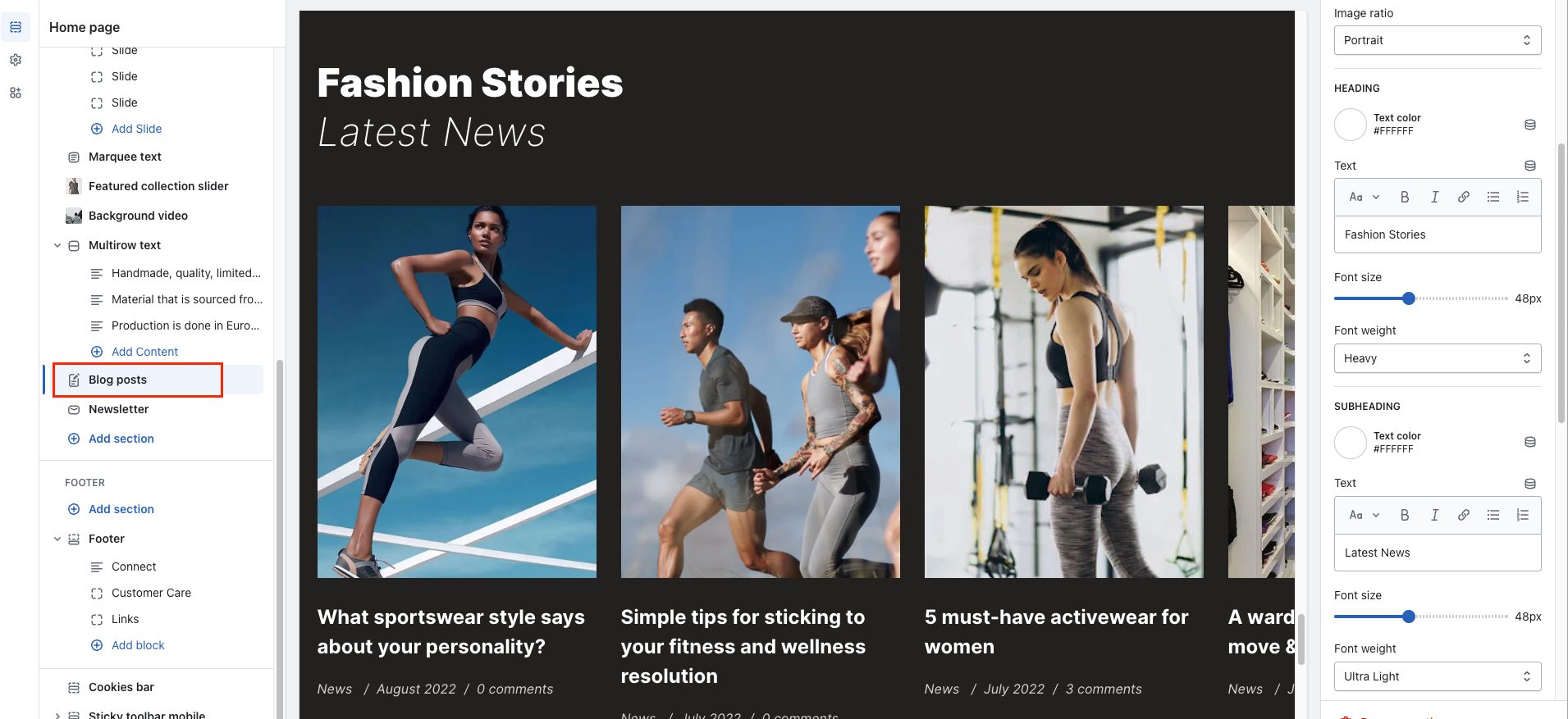 Blog post - Sections - Neat Theme