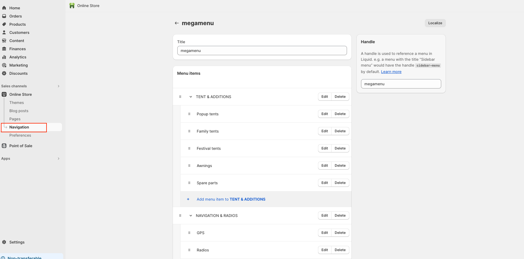 How to set up Mega menu - Advanced settings - Neat Theme