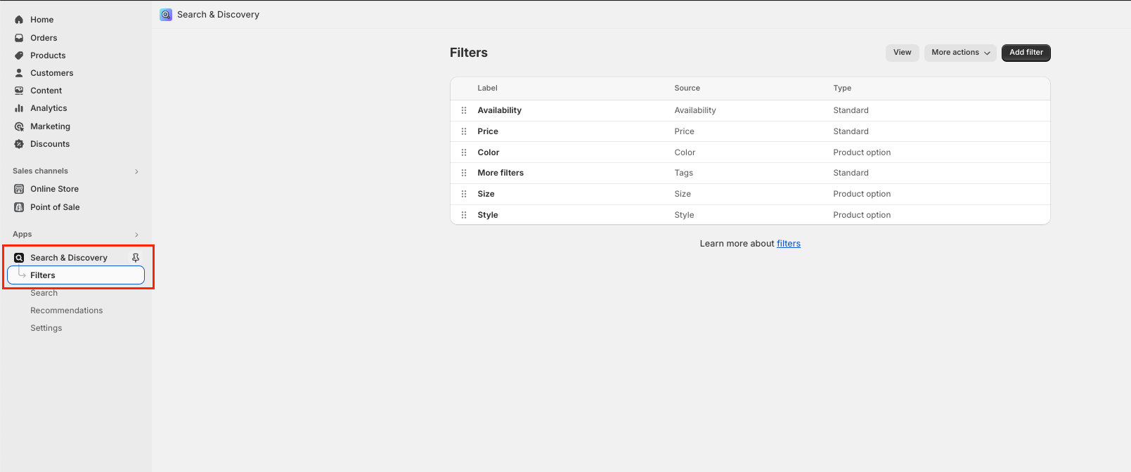 How can I enable product filtering? - Advanced settings - Antique Theme