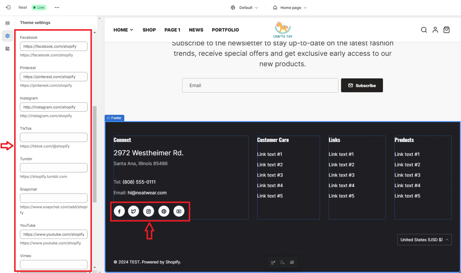 How to Put Icon Images in Footer Shopify