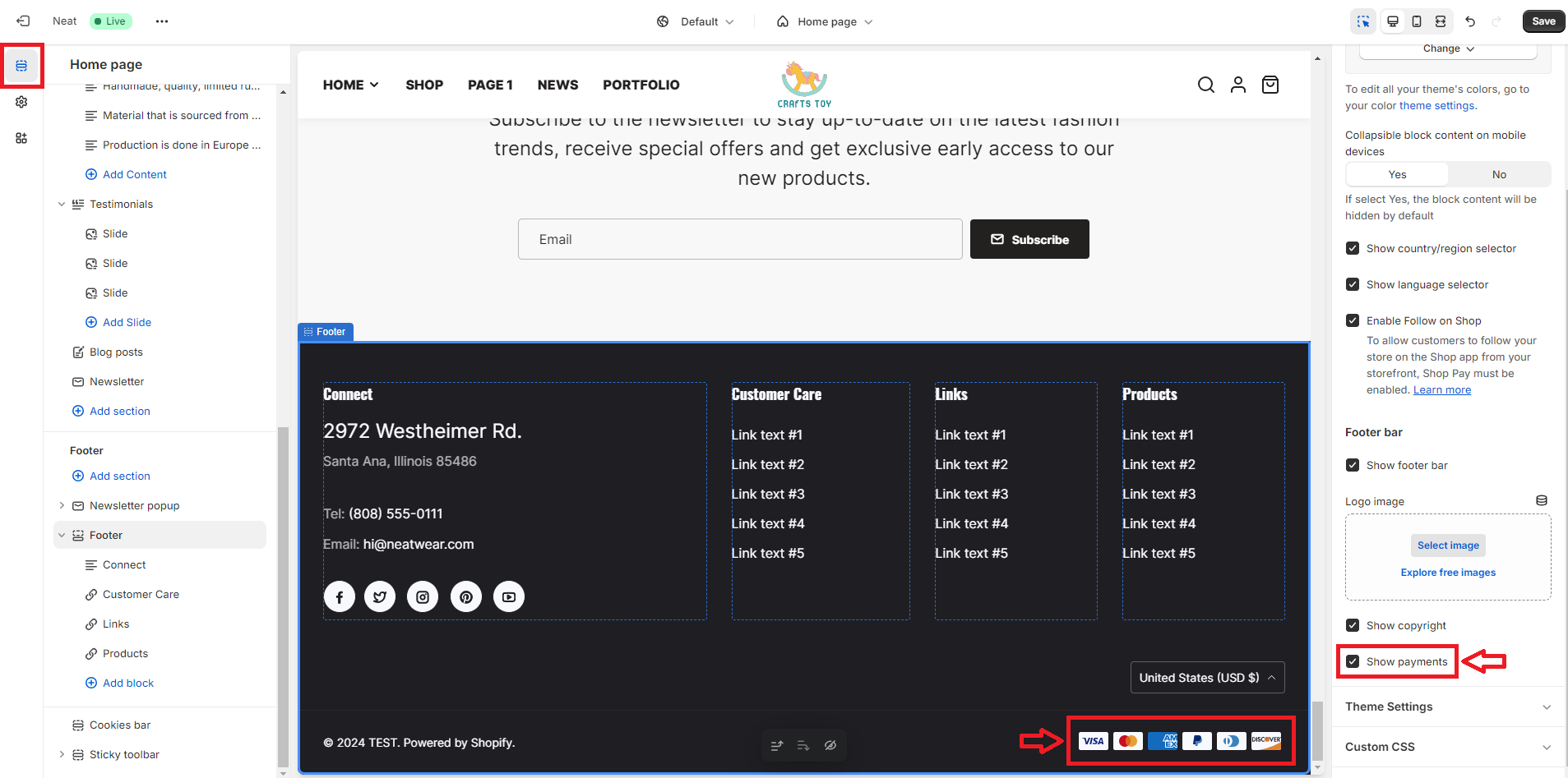 How to Put Icon Images in Footer Shopify