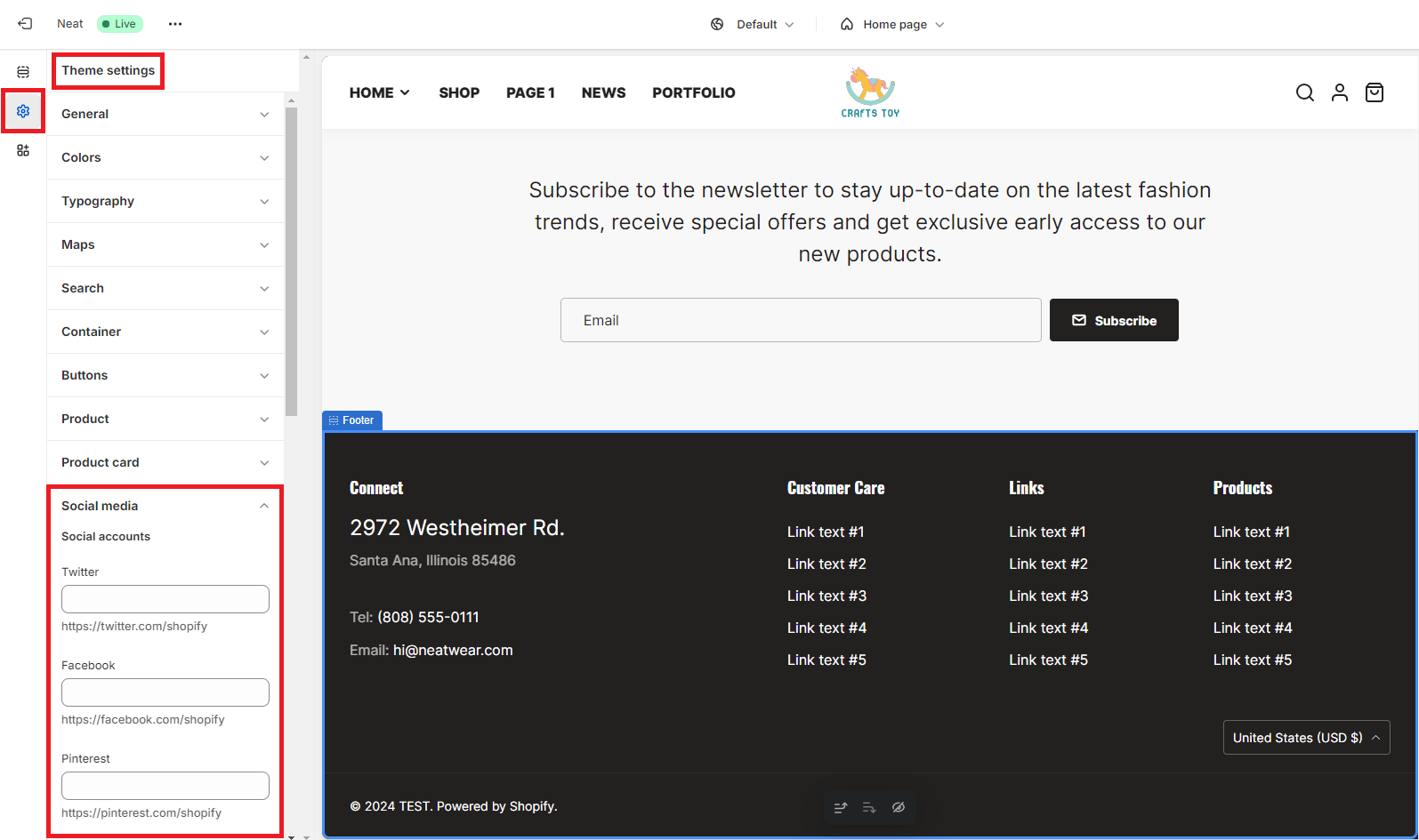How to Put Icon Images in Footer Shopify