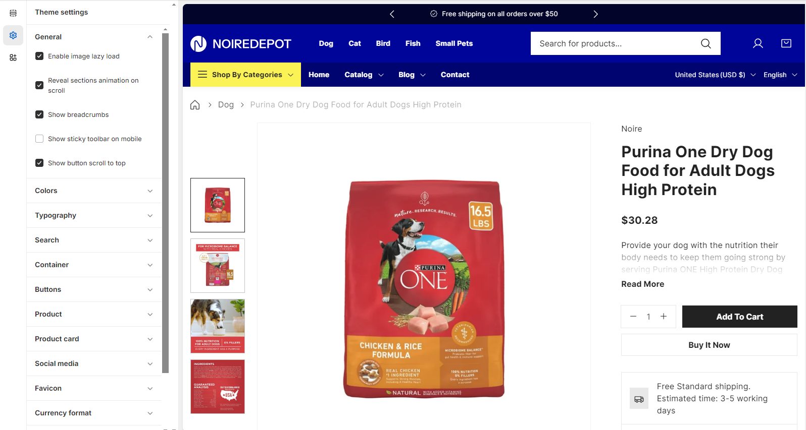 What is lazy loading? - General settings - Noire Theme