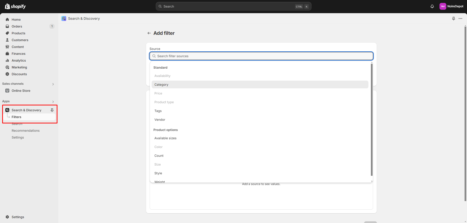 How can I enable product filtering? - Advanced settings