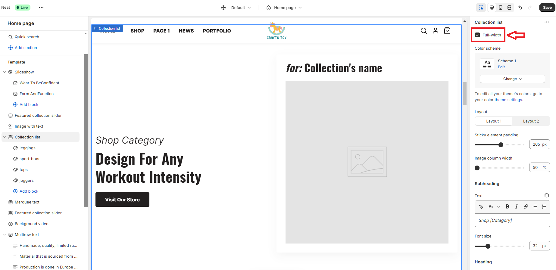 How to Create Full Width Shopify Sections Using Custom Liquid