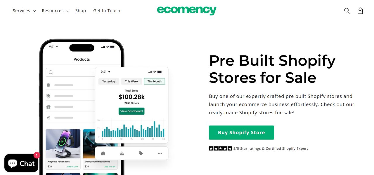 20+ Best Websites to Buy Prebuilt Shopify Stores