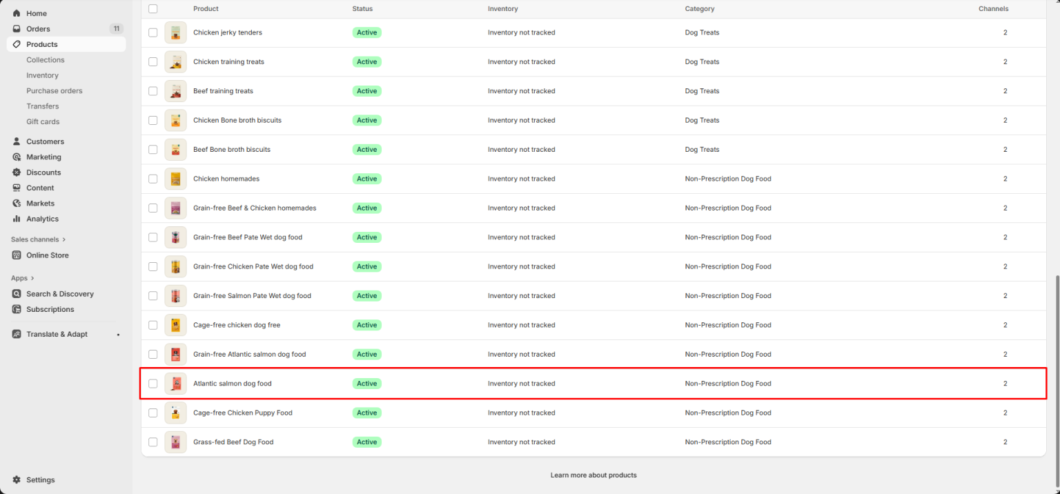 How to change the product short description - General settings